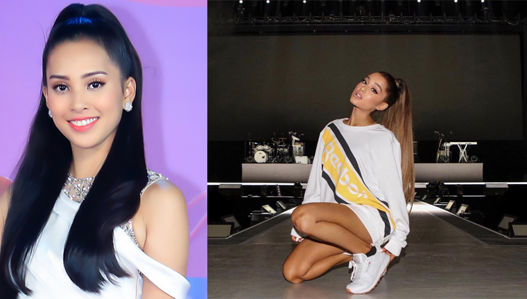 Cột tóc đuôi ngựa thần thánh, Tân Hoa hậu Trần Tiểu Vy đẹp như nữ thần, hao hao Ariana Grande ...